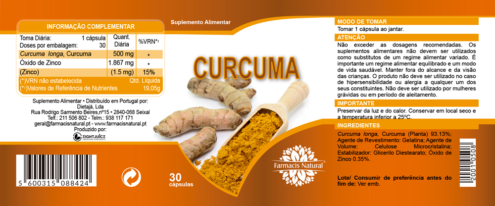 Curcuma 30 Cápsulas
